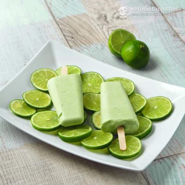 Low-Carb Key Lime Popsicles | KetoDiet Blog