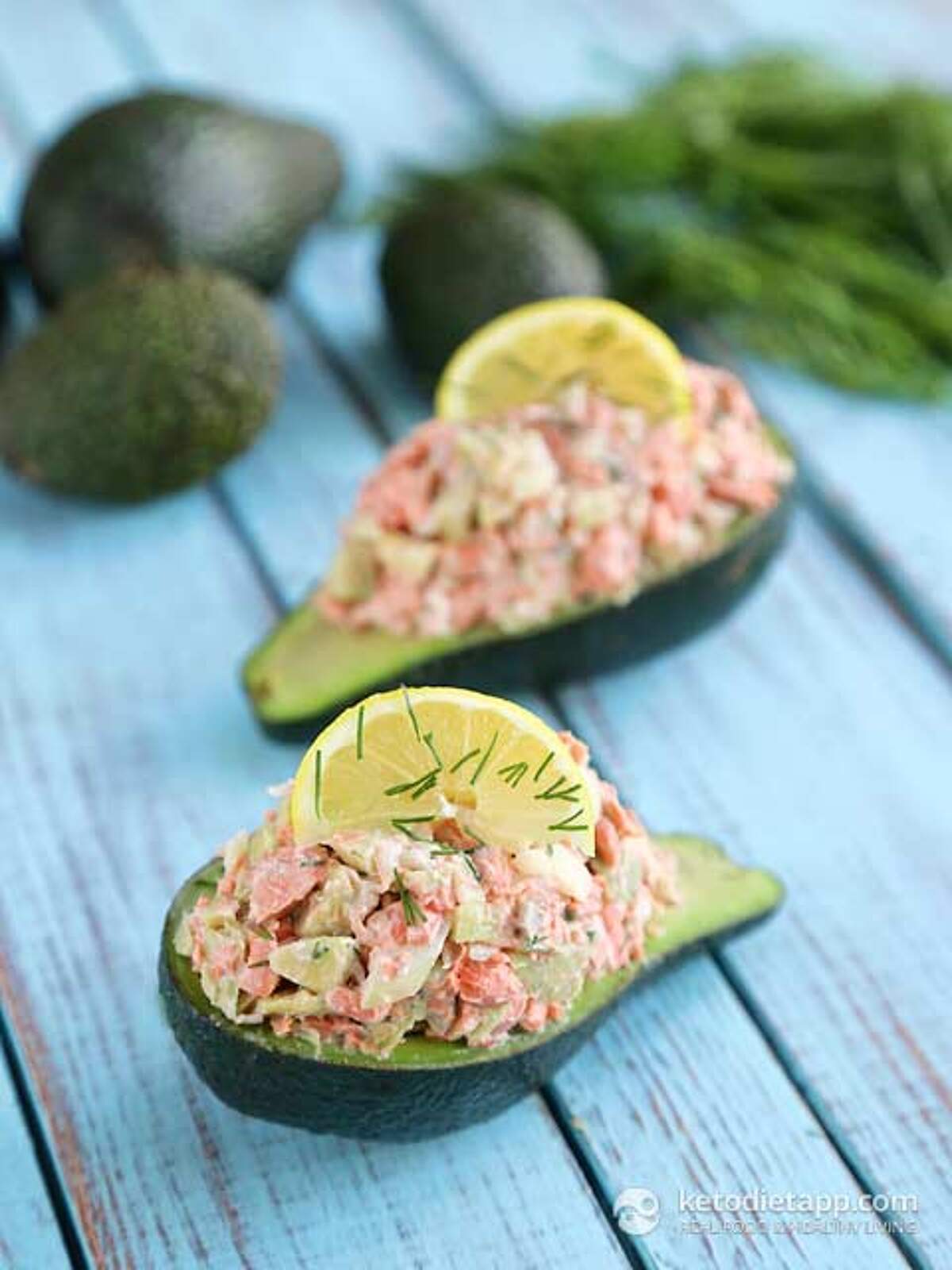 Low-Carb Salmon Stuffed Avocado | KetoDiet Blog
