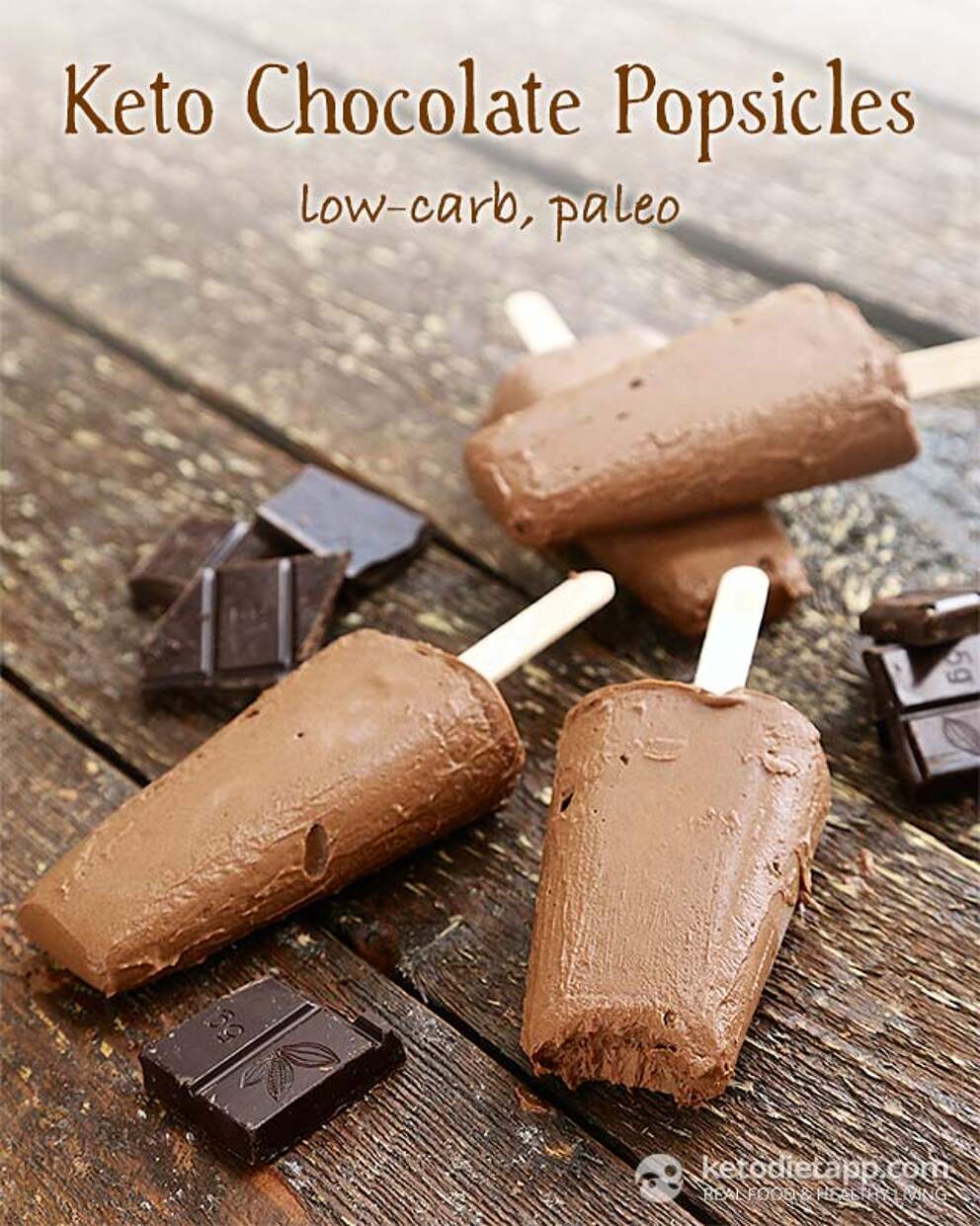 Creamy Keto Chocolate Avocado Popsicles | KetoDiet Blog
