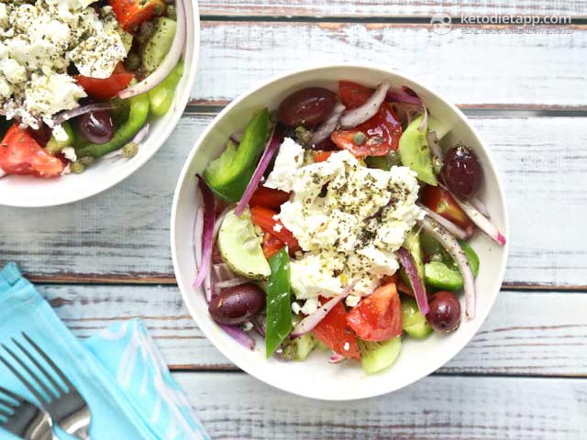 Authentic Greek Salad | KetoDiet Blog