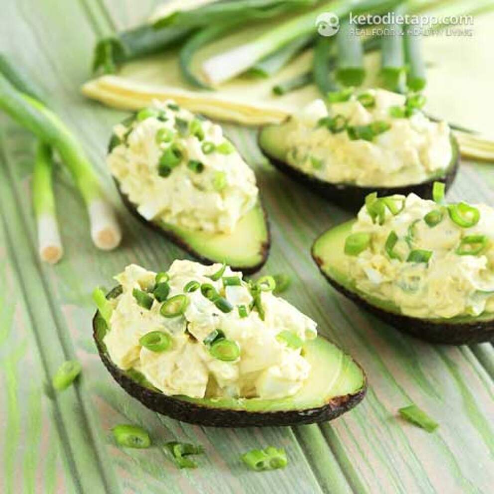 Creamy Egg Stuffed Avocado | KetoDiet Blog