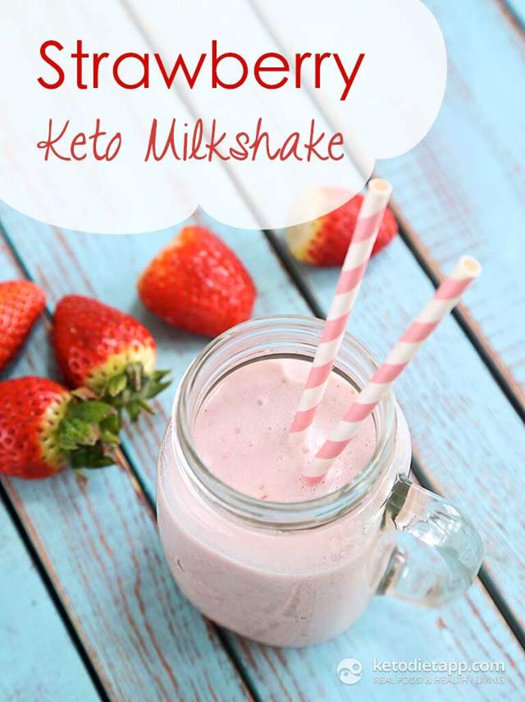Strawberry Keto Milkshake | KetoDiet Blog