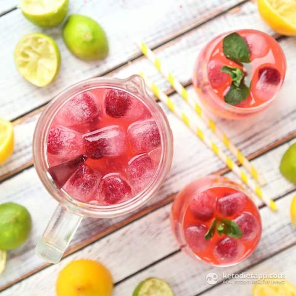 Low-Carb Summer Raspberry Lemonade | KetoDiet Blog