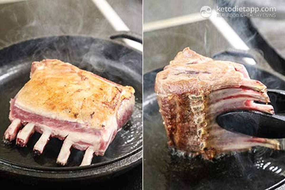 Rack of Lamb with Grain-Free Herb & Mustard Crust | KetoDiet Blog