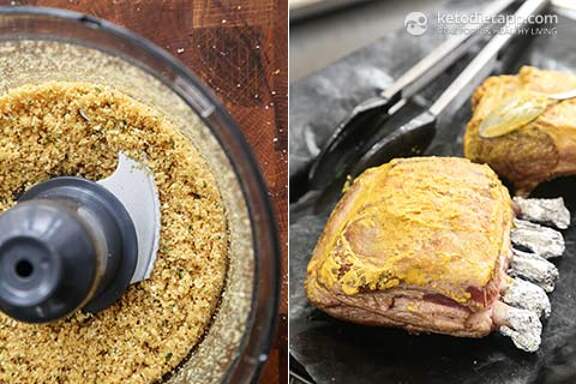 Rack of Lamb with Grain-Free Herb & Mustard Crust | KetoDiet Blog
