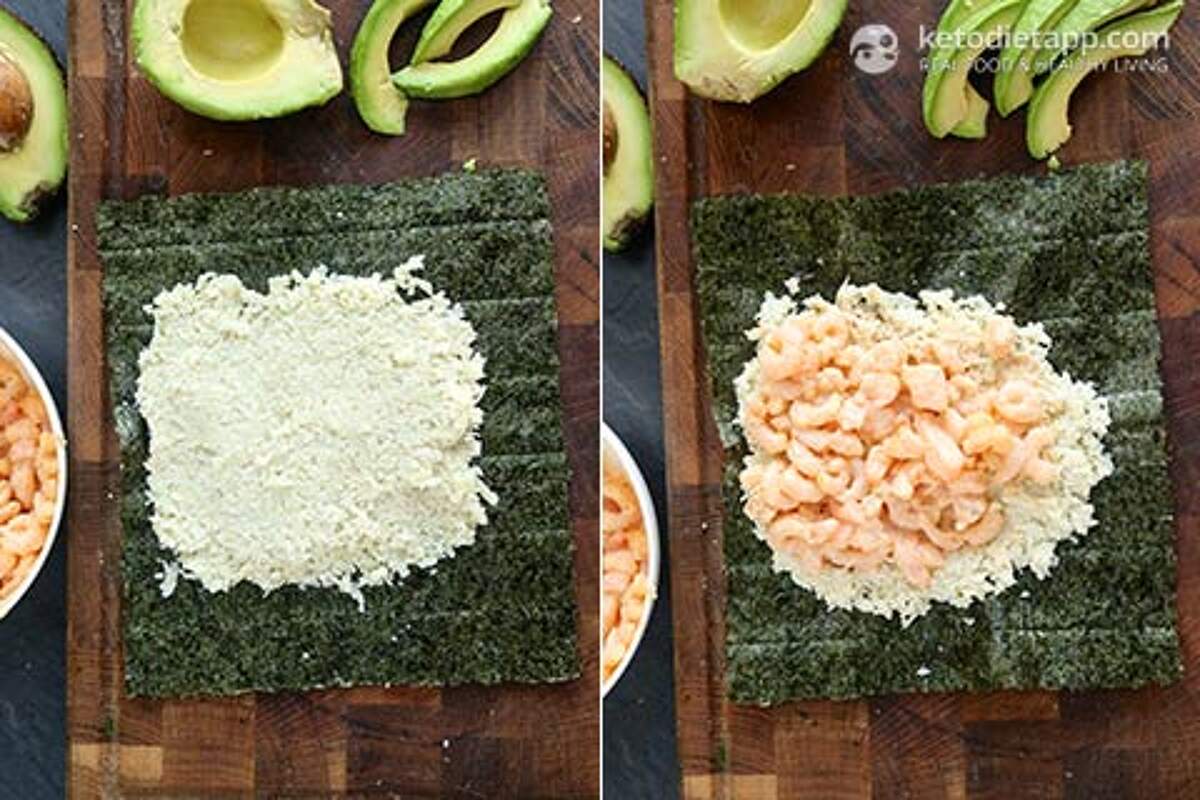 Low-Carb Spicy Prawn Hand Rolls | KetoDiet Blog