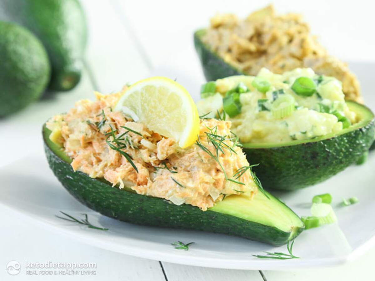 Stuffed Avocados Three Ways | KetoDiet Blog