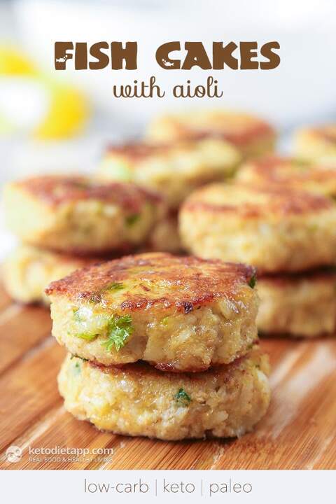 Keto Fish Cakes with Aioli | KetoDiet Blog