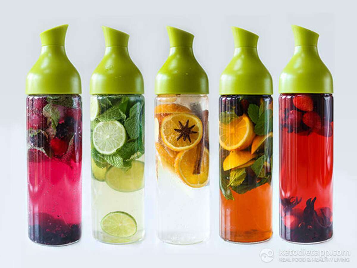 Naturally Flavored Water 5 Ways | KetoDiet Blog