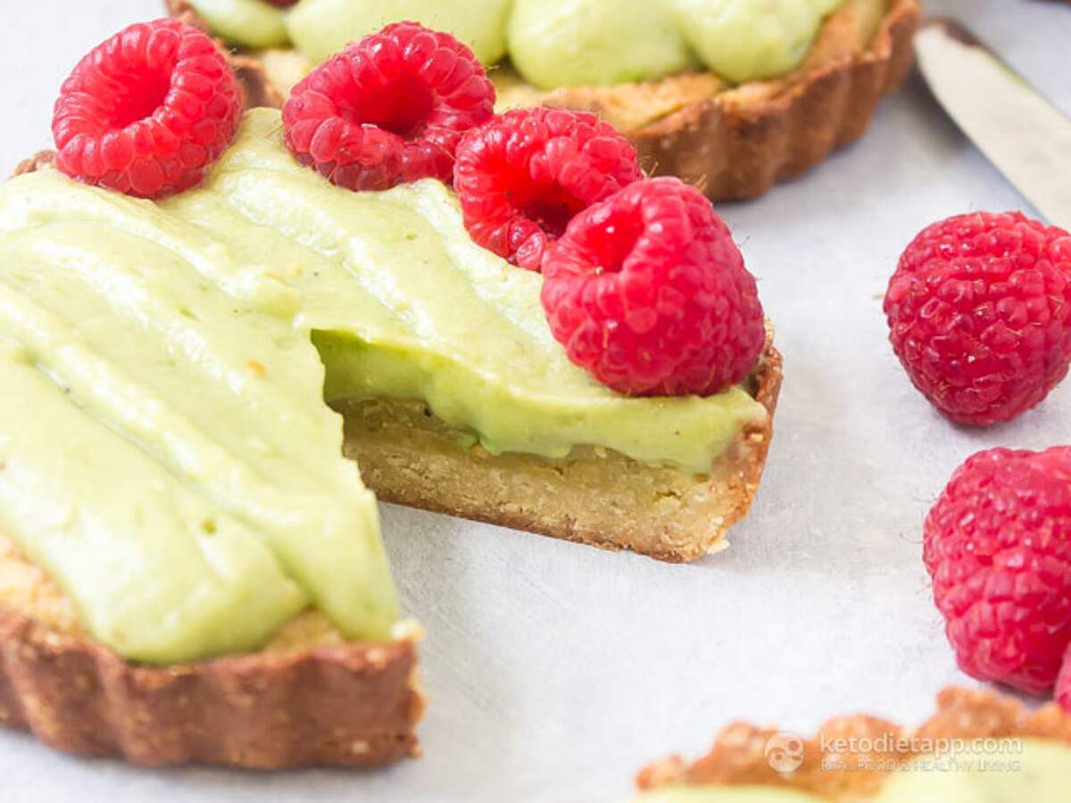 Low-Carb Raspberry & Pistachio Tarts | KetoDiet Blog