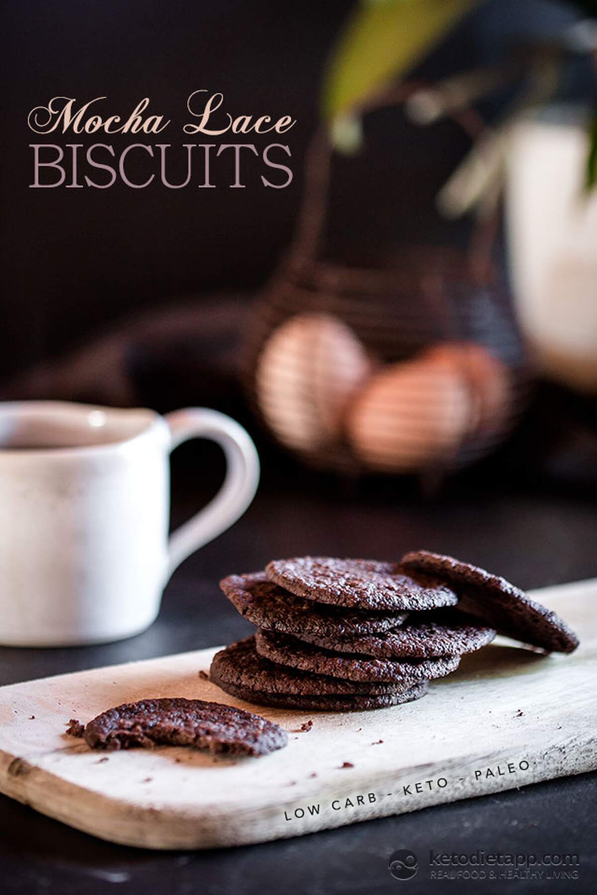 Low-Carb Mocha Lace Biscuits | KetoDiet Blog