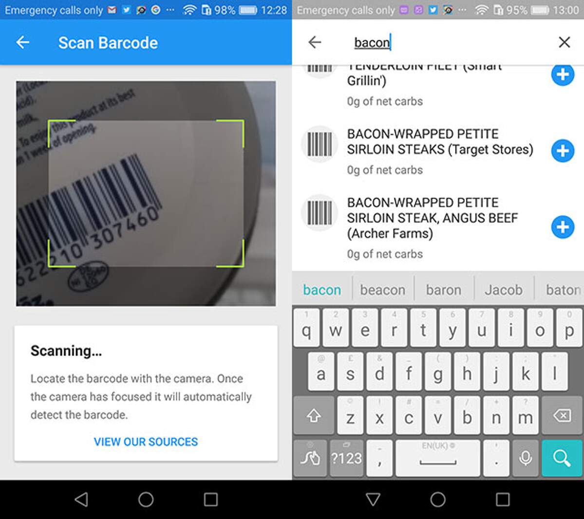 Barcode Scanning and Food Database in the KetoDiet App | KetoDiet Blog