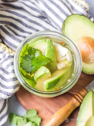 Low-Carb Pickled Avocado | KetoDiet Blog