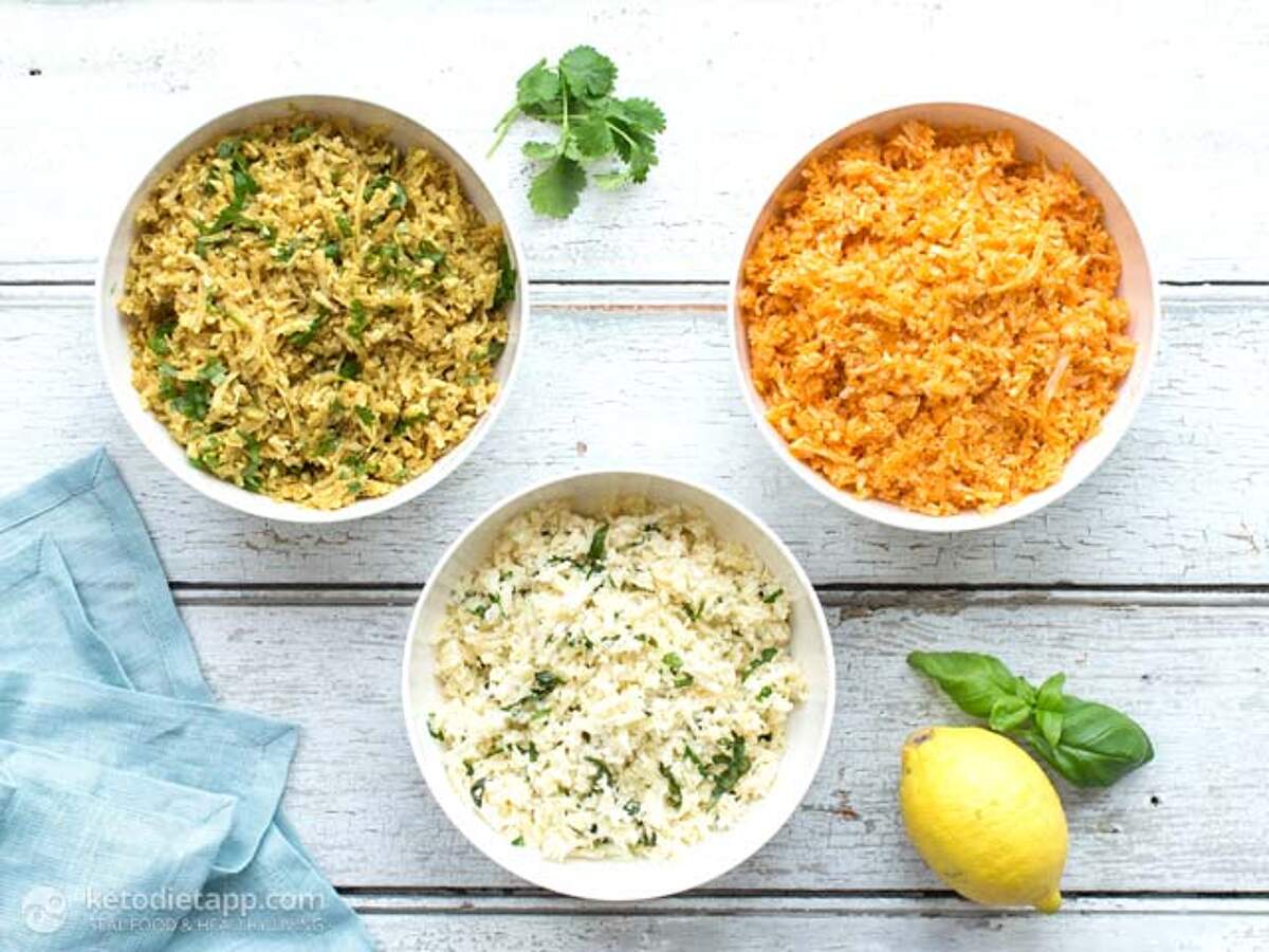 Low-Carb Cauliflower Rice 3 Ways | KetoDiet Blog