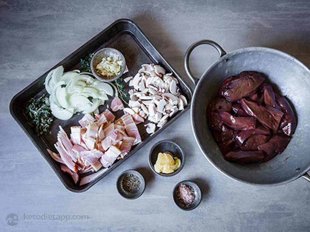 Pan Seared Liver with Smoked Bacon | KetoDiet Blog
