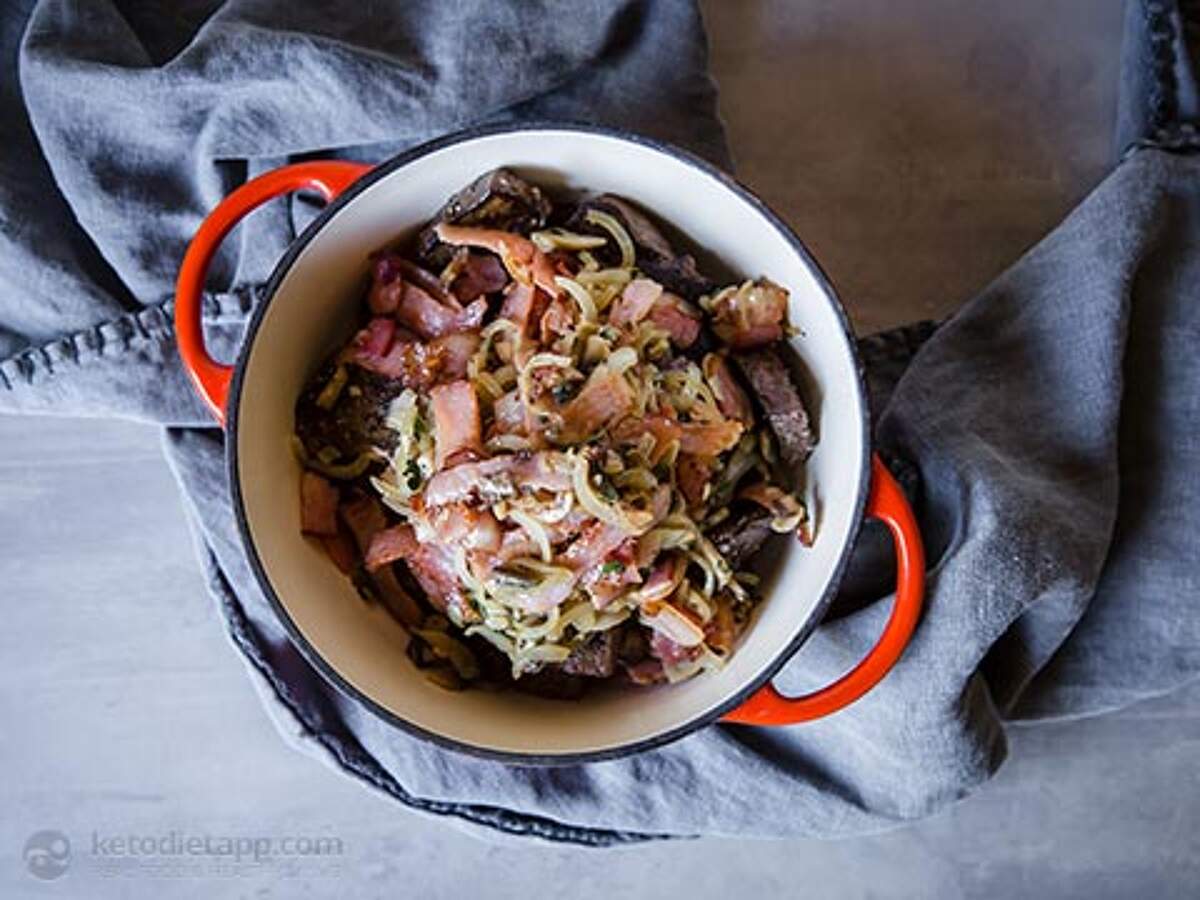 Pan Seared Liver with Smoked Bacon | KetoDiet Blog