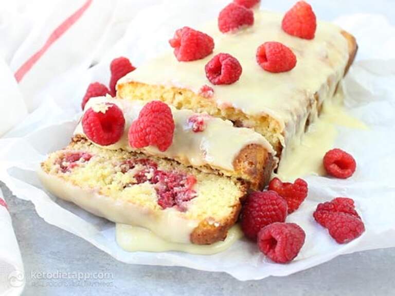 Low-Carb Raspberry Lemon Loaf | KetoDiet Blog