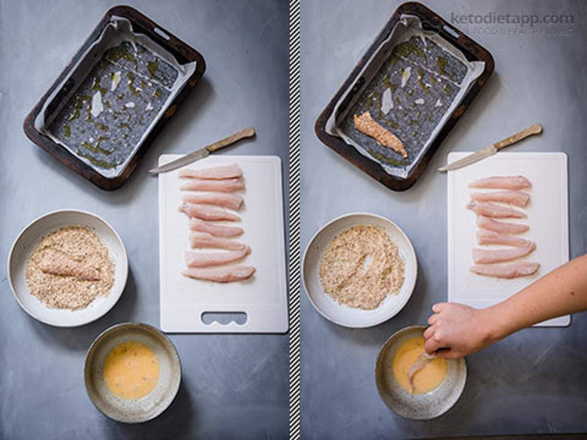 Keto Fish Fingers with Chimichurri Mayo | KetoDiet Blog