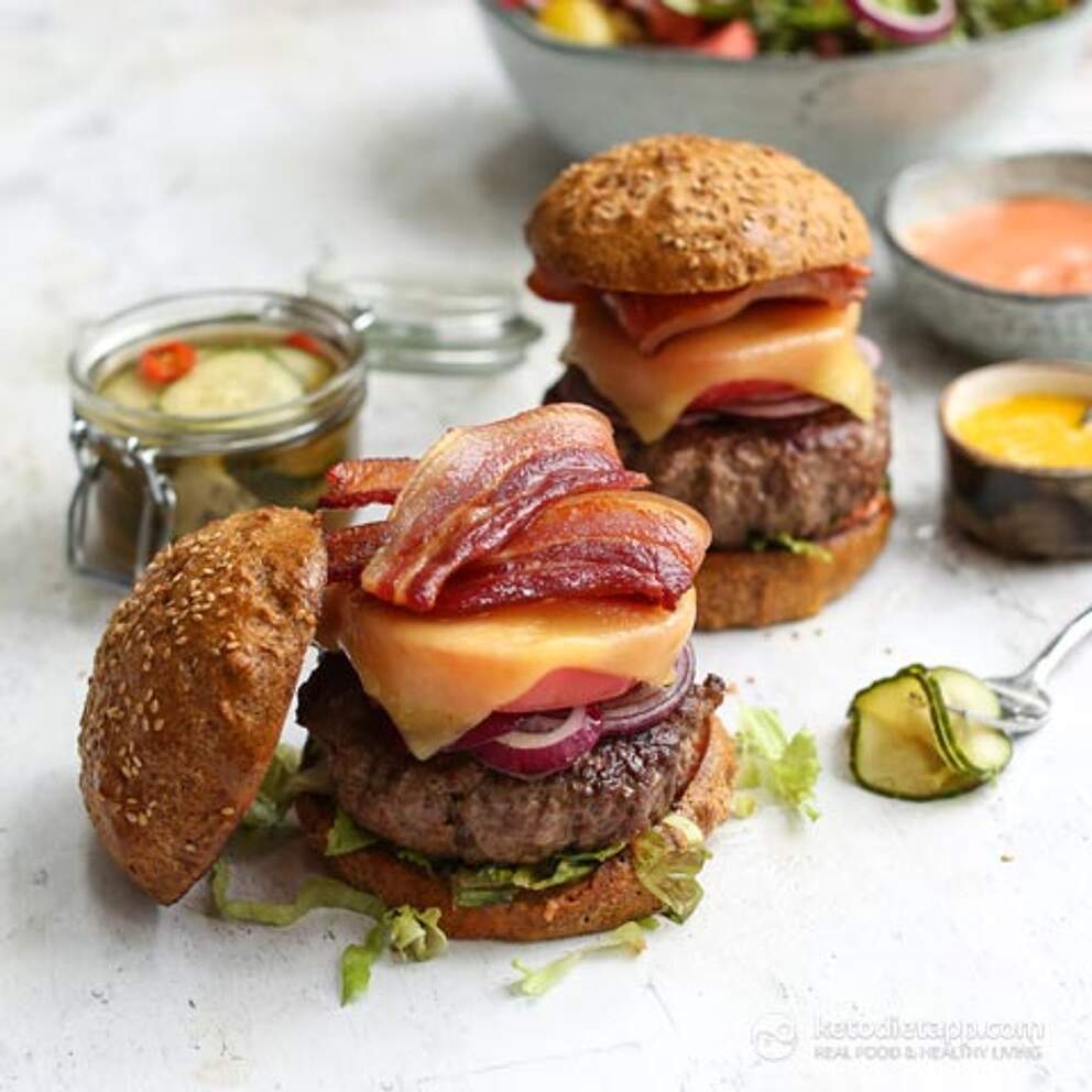The Best Keto Cheeseburger | KetoDiet Blog