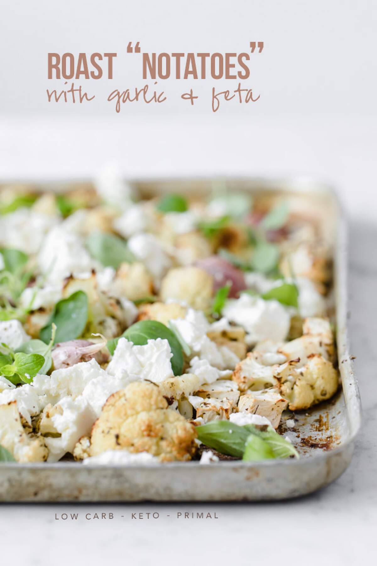 Roast "Notatoes" with Garlic and Feta | KetoDiet Blog