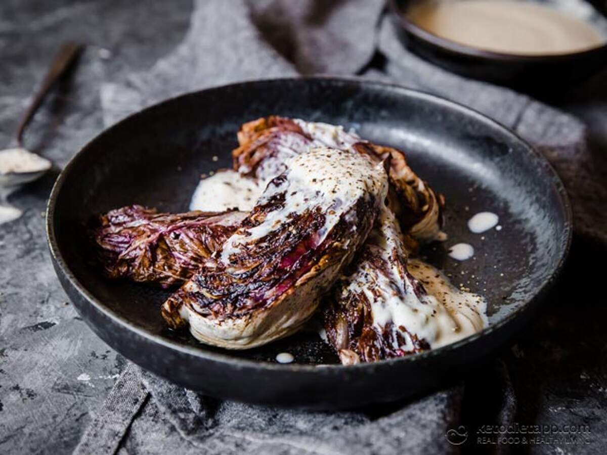 Grilled Radicchio with Parmesan Dressing | KetoDiet Blog