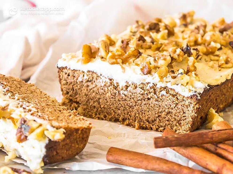 Low-Carb Gingerbread & Walnut Loaf | KetoDiet Blog