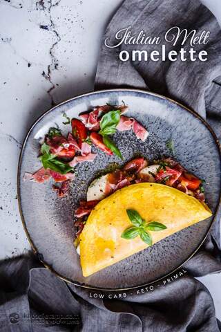 Easy Italian Melt Omelet | KetoDiet Blog