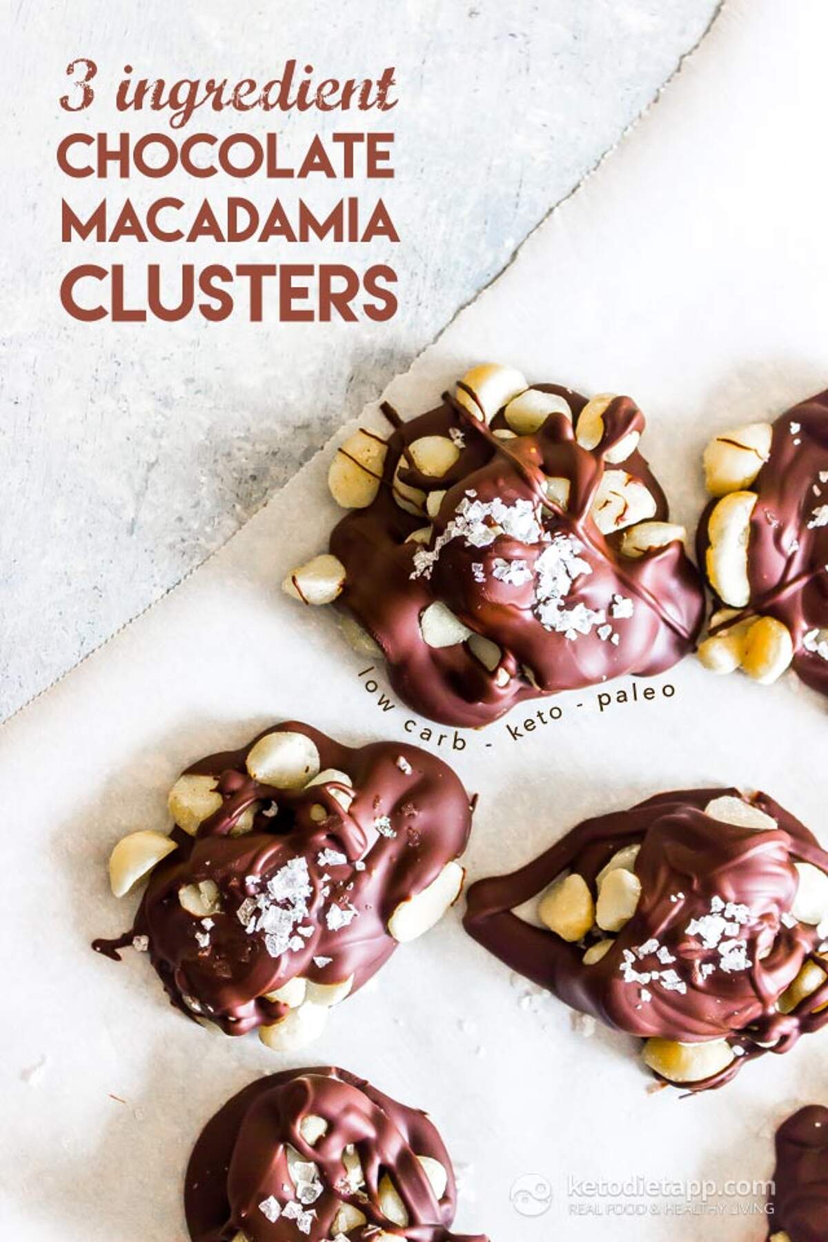 3 Ingredient Keto Chocolate Macadamia Clusters | KetoDiet Blog
