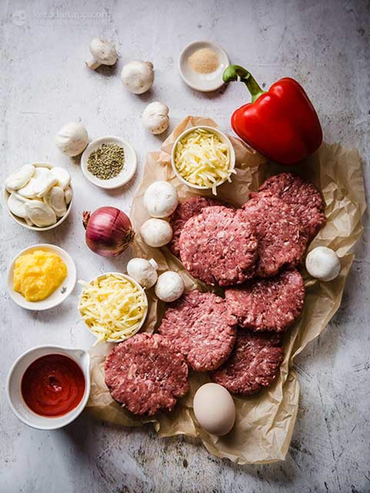 Keto Roasted Vegetable Meatza | KetoDiet Blog