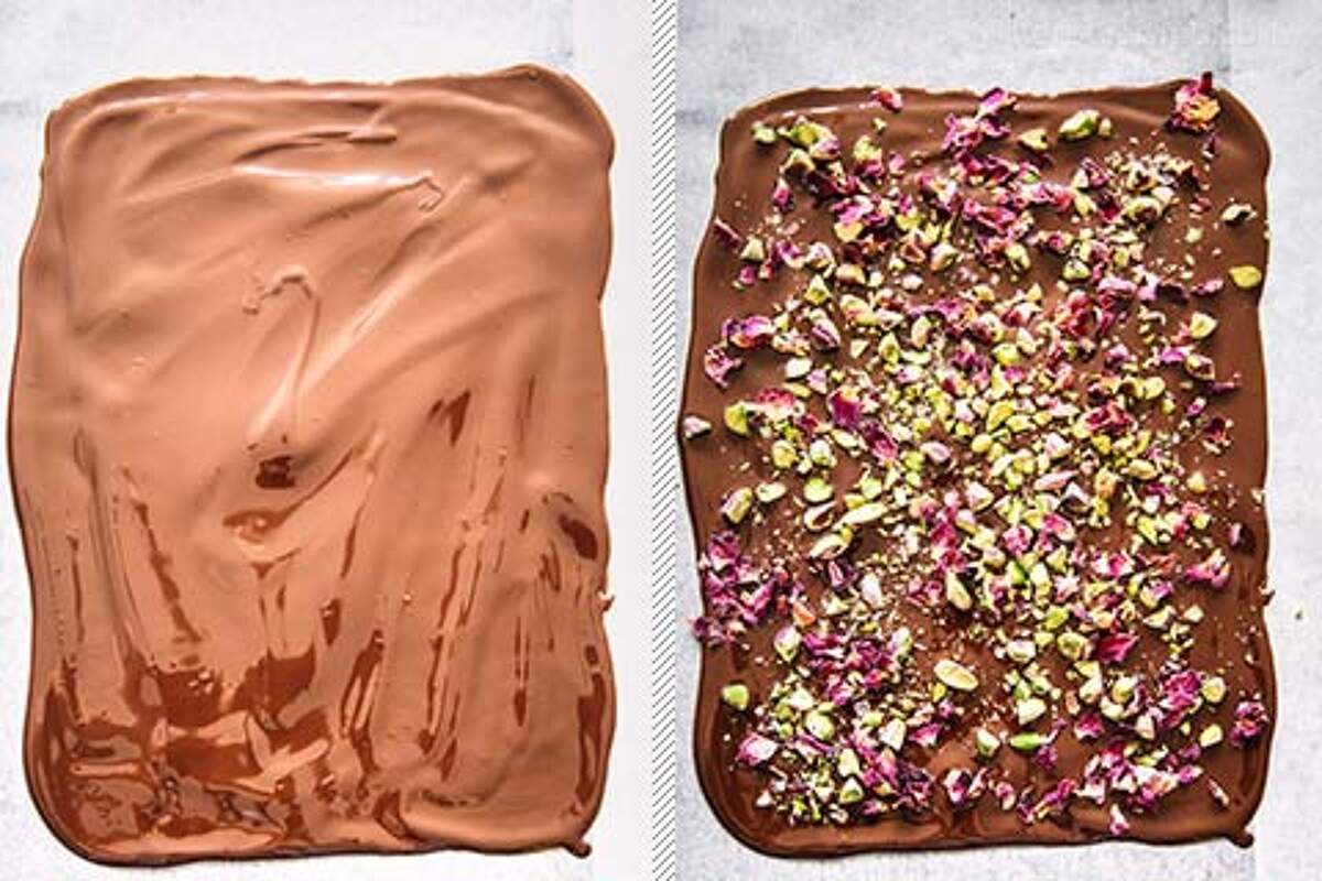 Keto Rose & Pistachio Chocolate Bark | KetoDiet Blog