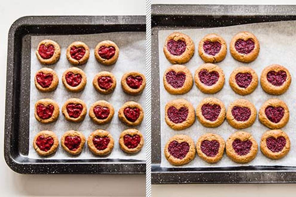 Low-Carb Heart Thumbprint Cookies | KetoDiet Blog
