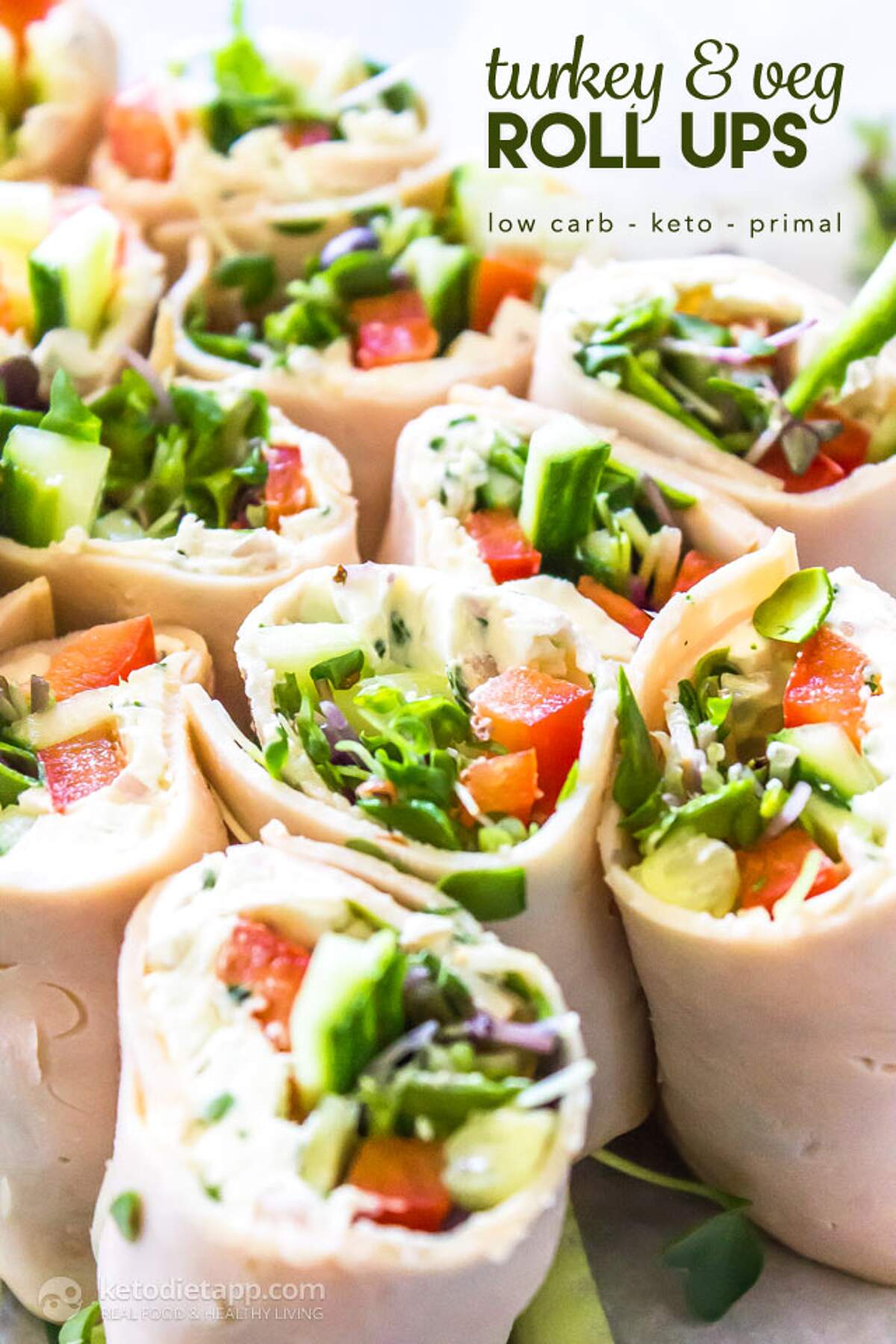 Low-Carb Turkey & Veg Roll-Ups | KetoDiet Blog