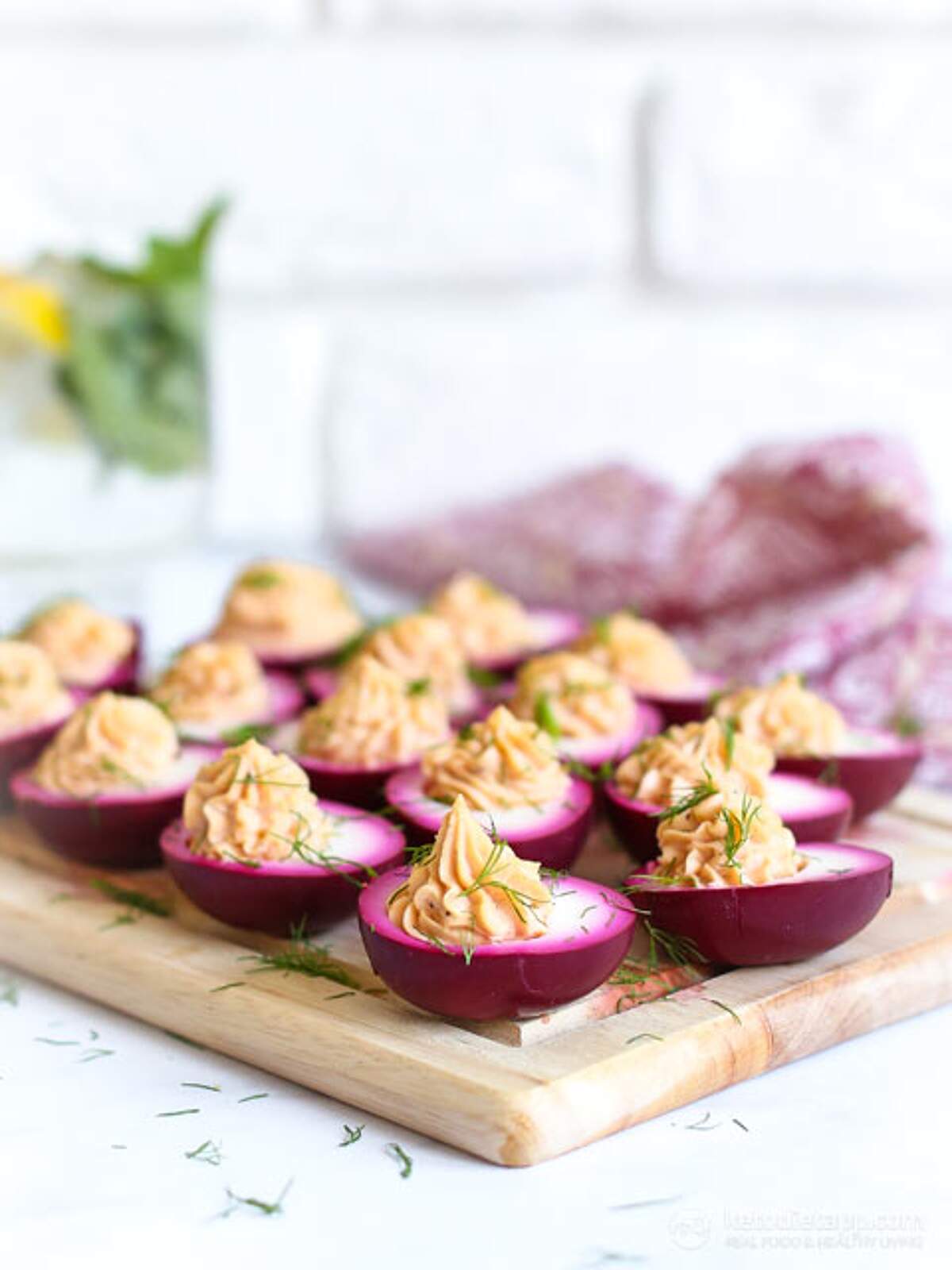 Pink Pickled Deviled Eggs | KetoDiet Blog