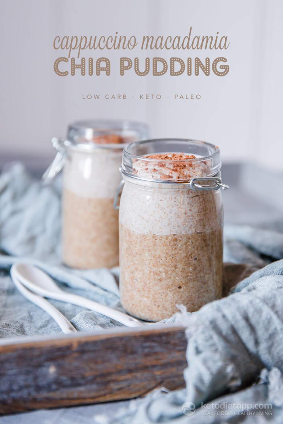 Keto Cappuccino Macadamia Chia Pudding | KetoDiet Blog