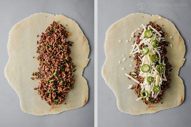 Keto Fat Head Cheeseburger Calzone Pizza | KetoDiet Blog