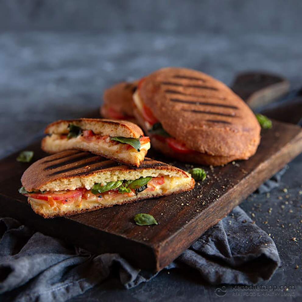 Low-Carb & Keto Caprese Panini | KetoDiet Blog