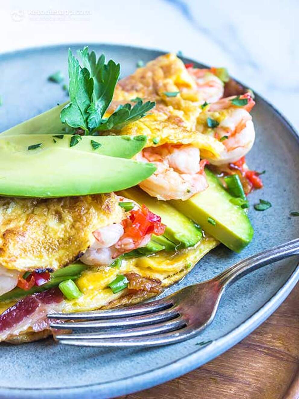 High Protein California Omelet | KetoDiet Blog