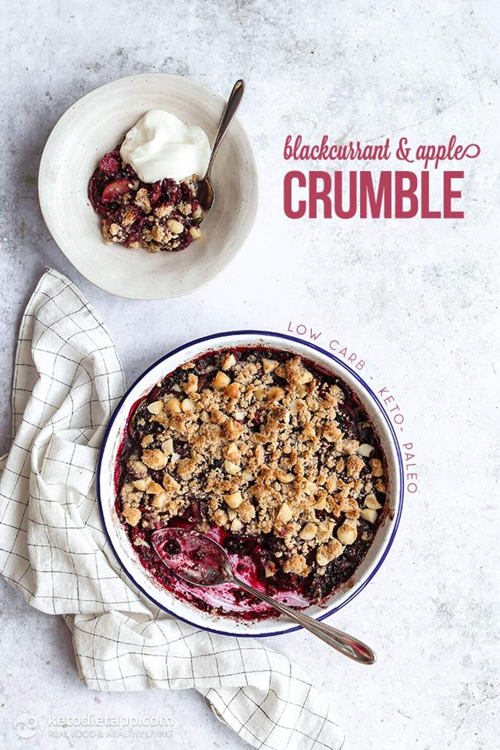 Low-Carb Blackcurrant & Apple Crumble | KetoDiet Blog