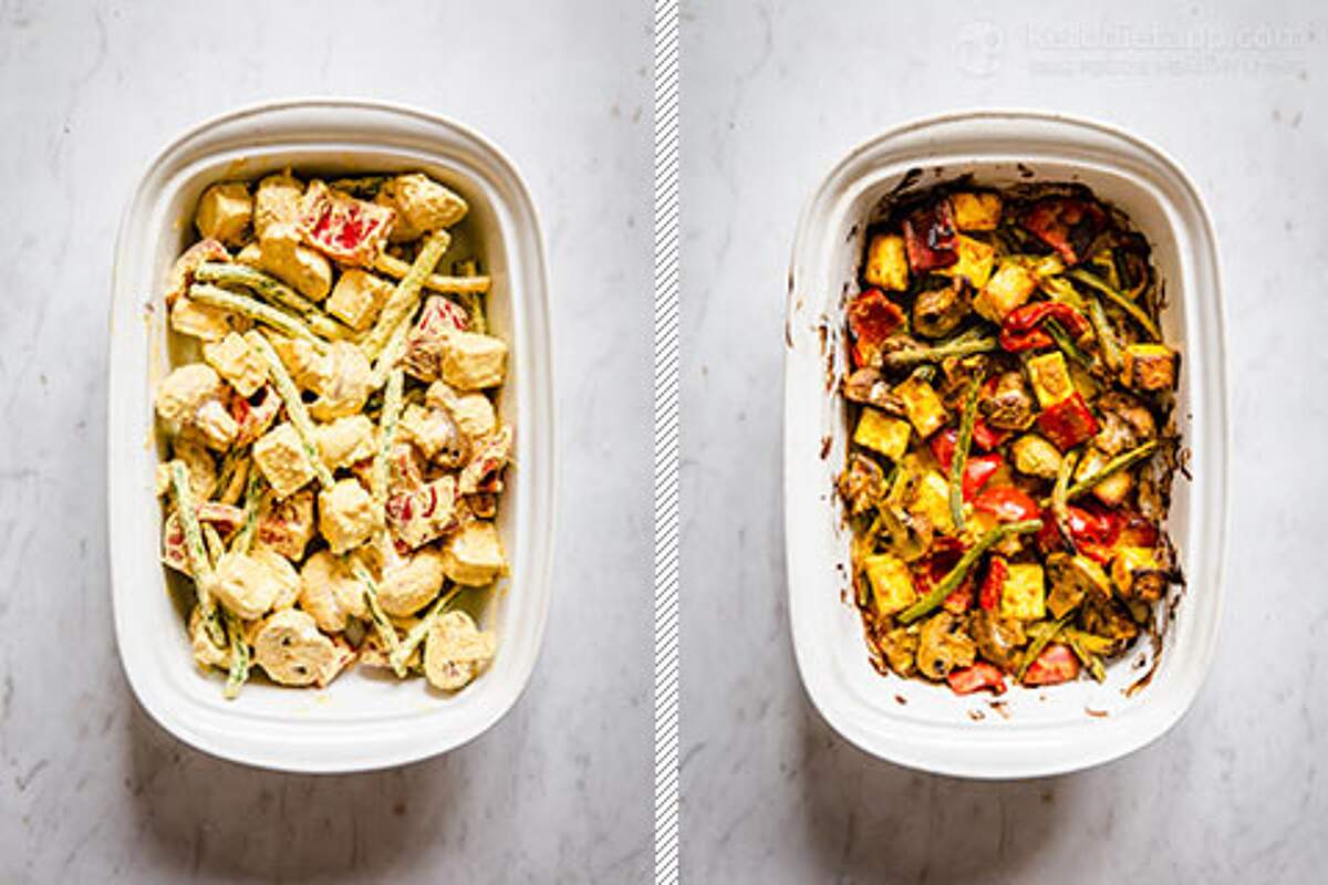 Keto Indian Curry Paneer Tray Bake | KetoDiet Blog