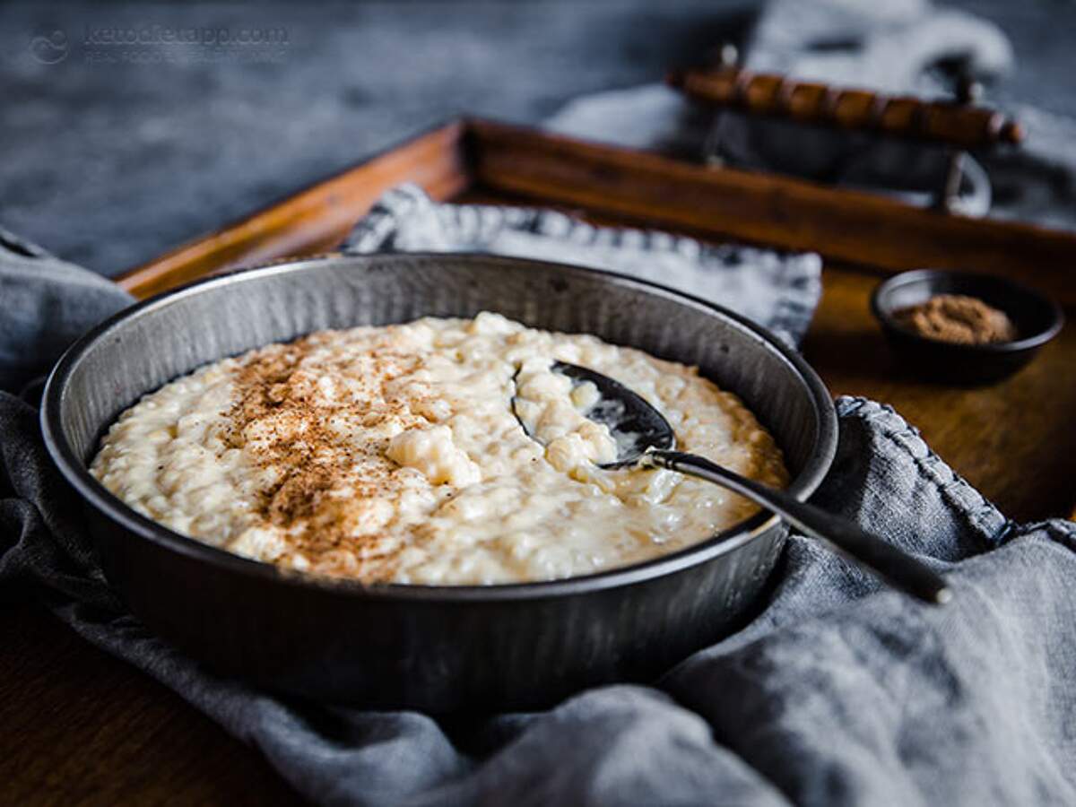 Low-Carb Rice Pudding | KetoDiet Blog