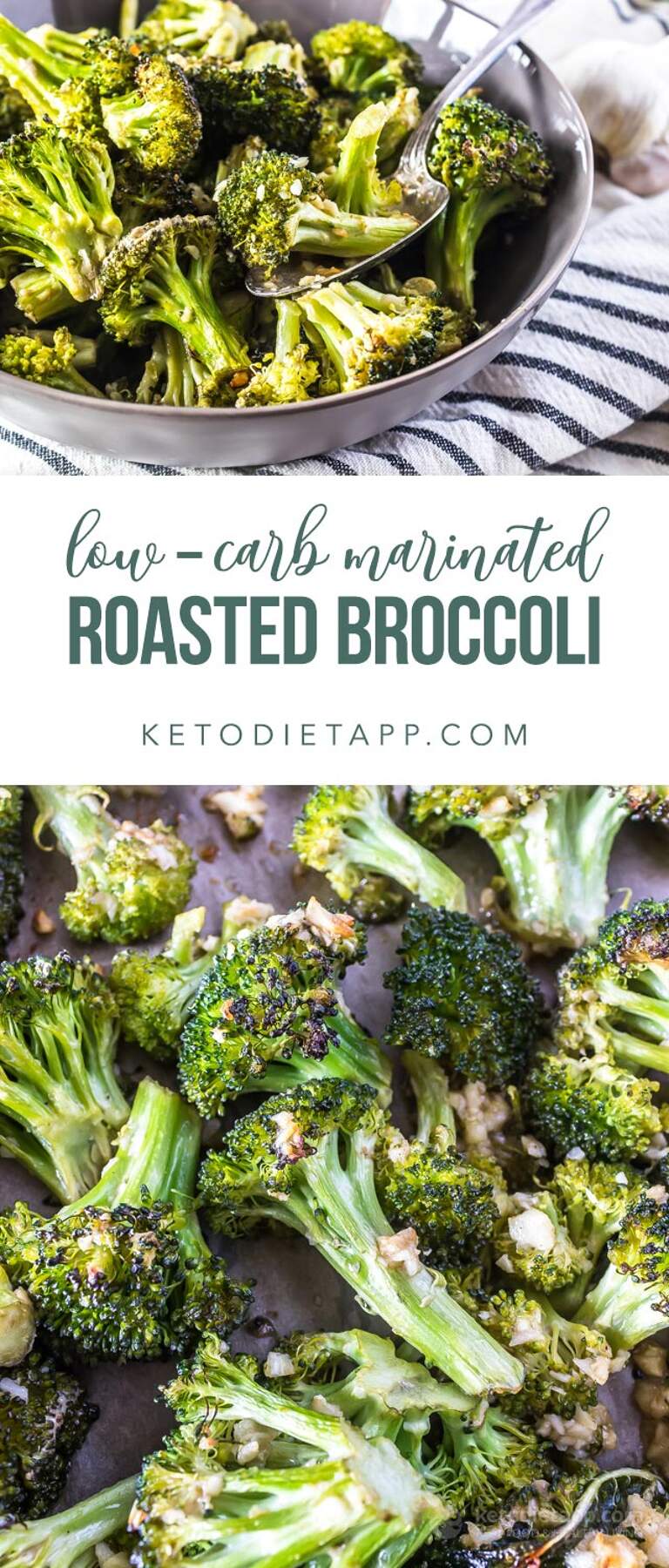 Low-Carb Roasted Marinated Broccoli | KetoDiet Blog