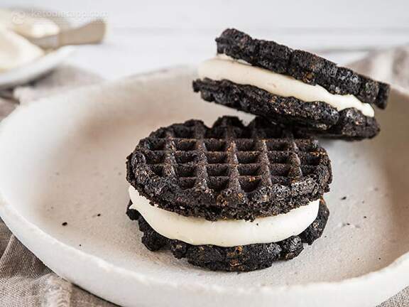 The Best Keto Oreo Chaffles | KetoDiet Blog