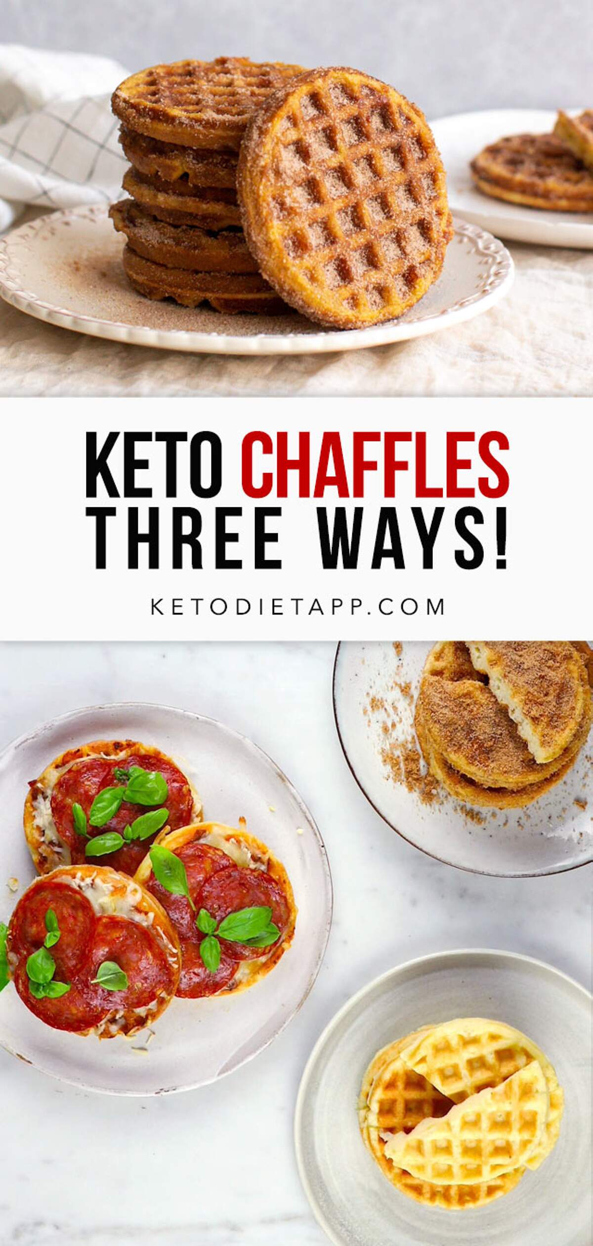 The Best Keto Chaffles 3 Ways | KetoDiet Blog