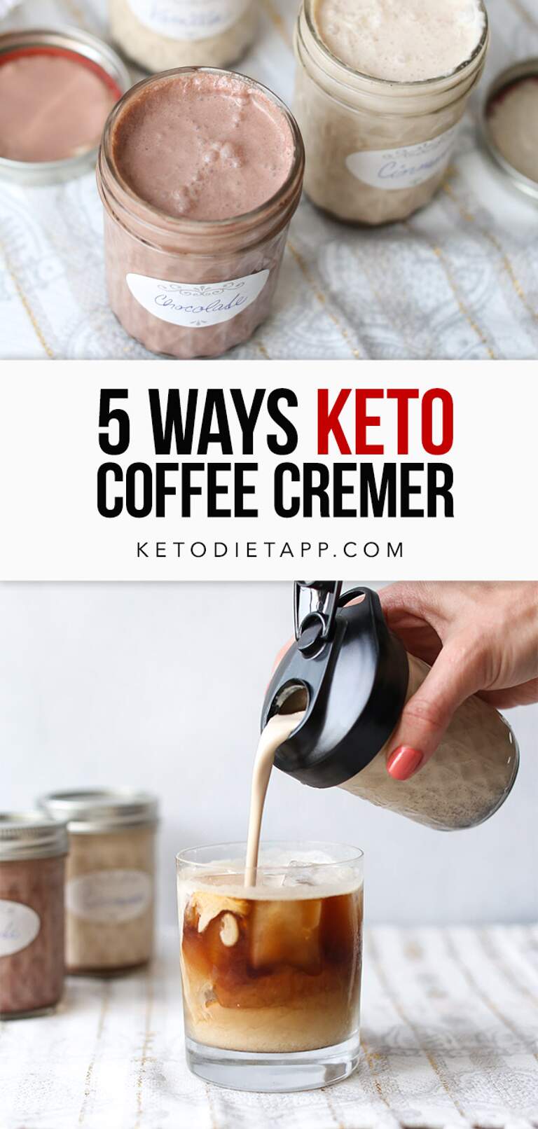Low-Carb & Keto Coffee Creamer Five Ways | KetoDiet Blog