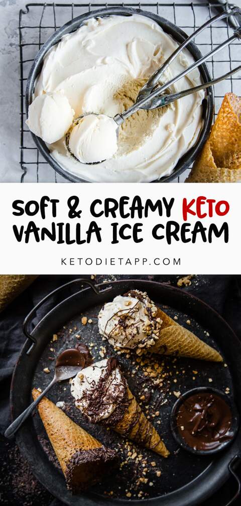 Soft & Creamy Keto Vanilla Ice Cream | KetoDiet Blog