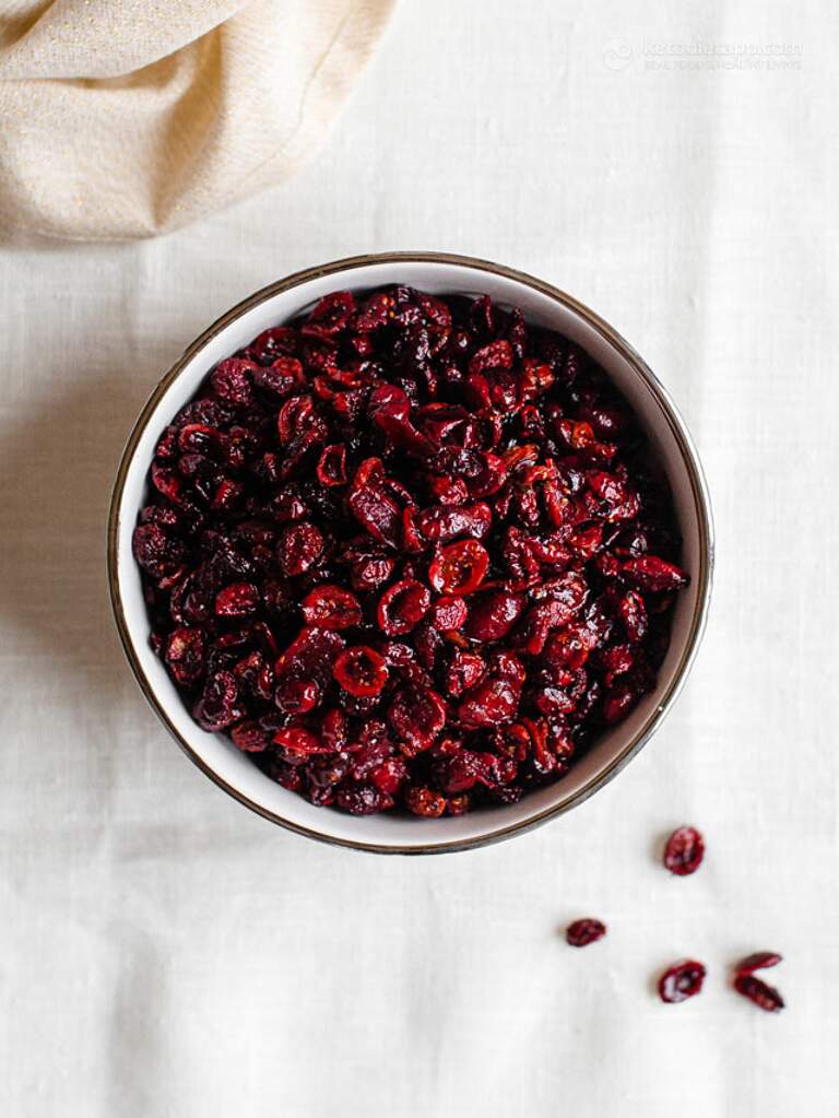 Homemade Sugar-Free Dried Cranberries | KetoDiet Blog