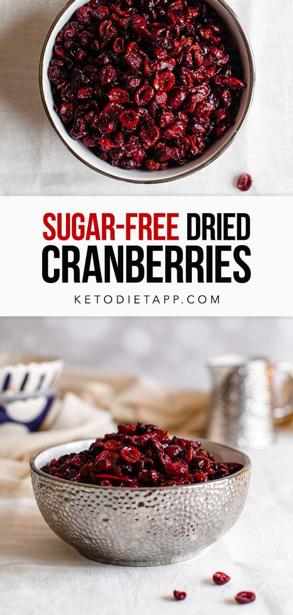 Homemade Sugar-Free Dried Cranberries | KetoDiet Blog