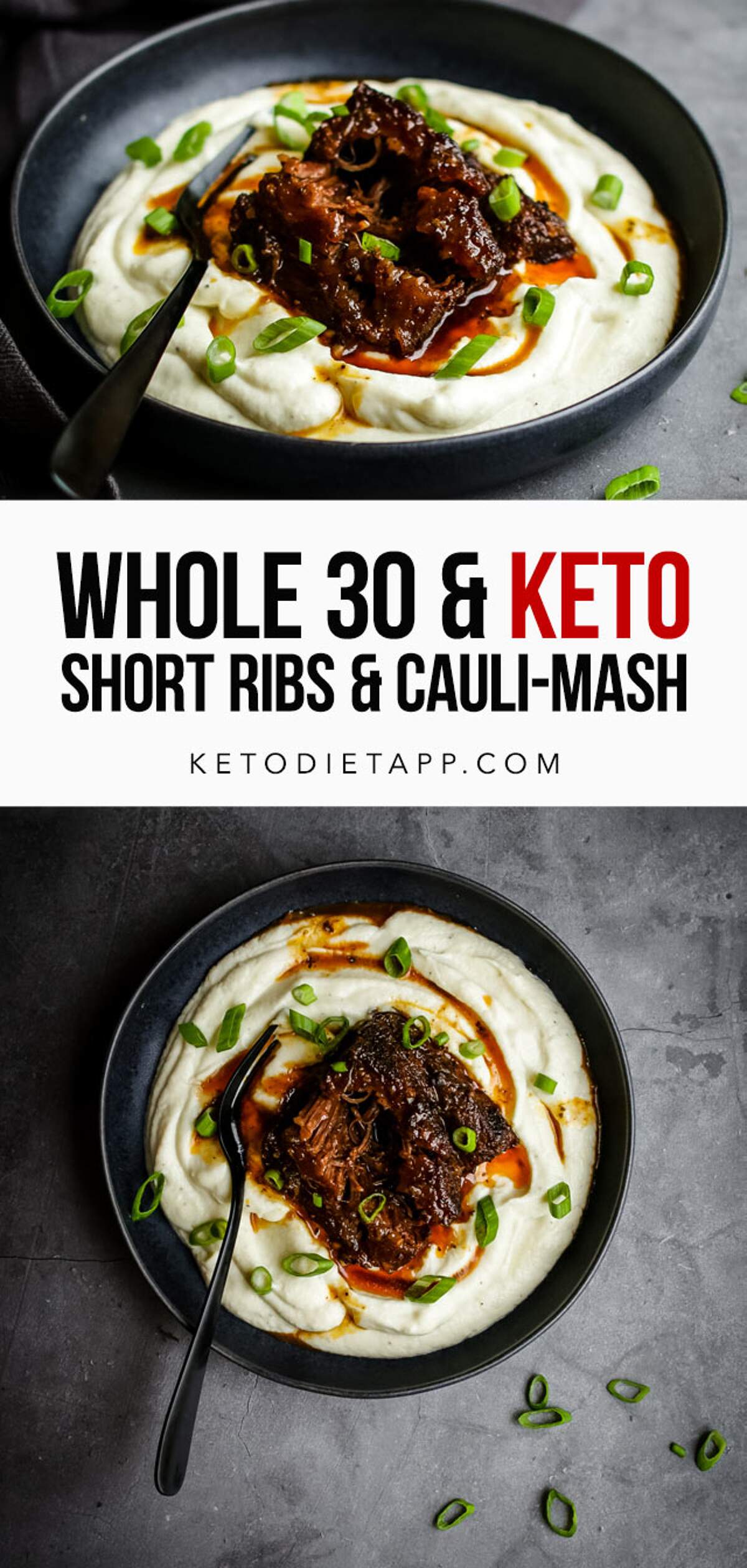 Braised Short Ribs with Cauliflower Mash | KetoDiet Blog