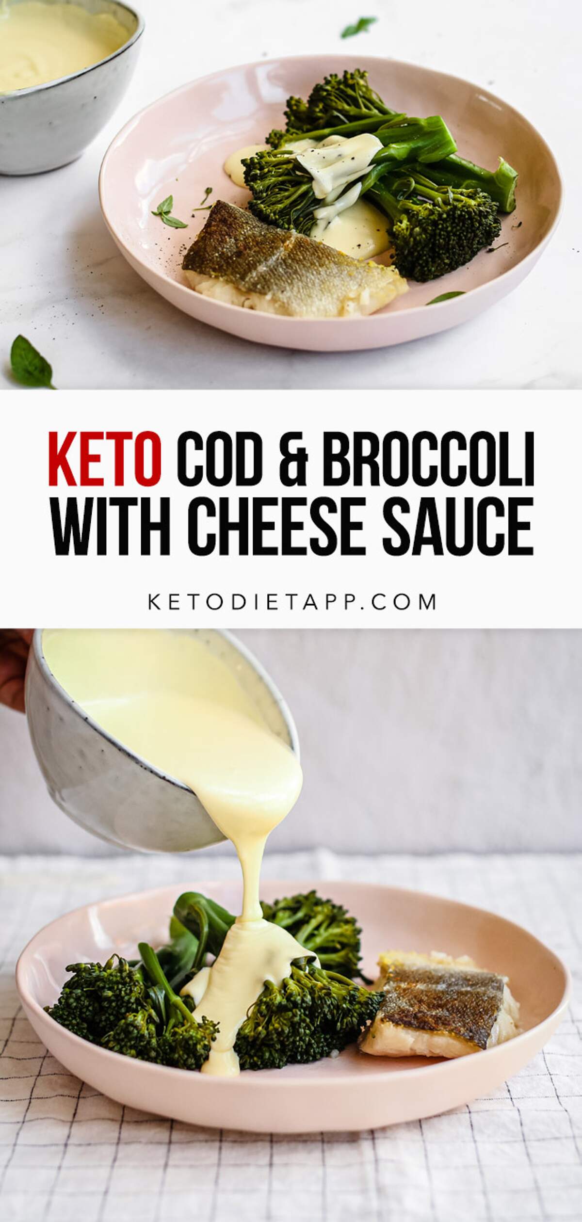 Crispy Cod with Broccoli & Keto Cheese Sauce | KetoDiet Blog