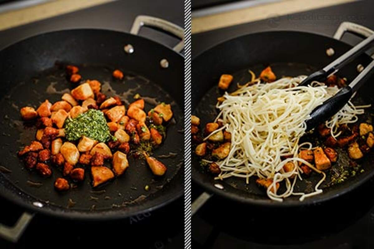 Keto Chicken Chorizo Palmini Pasta | KetoDiet Blog